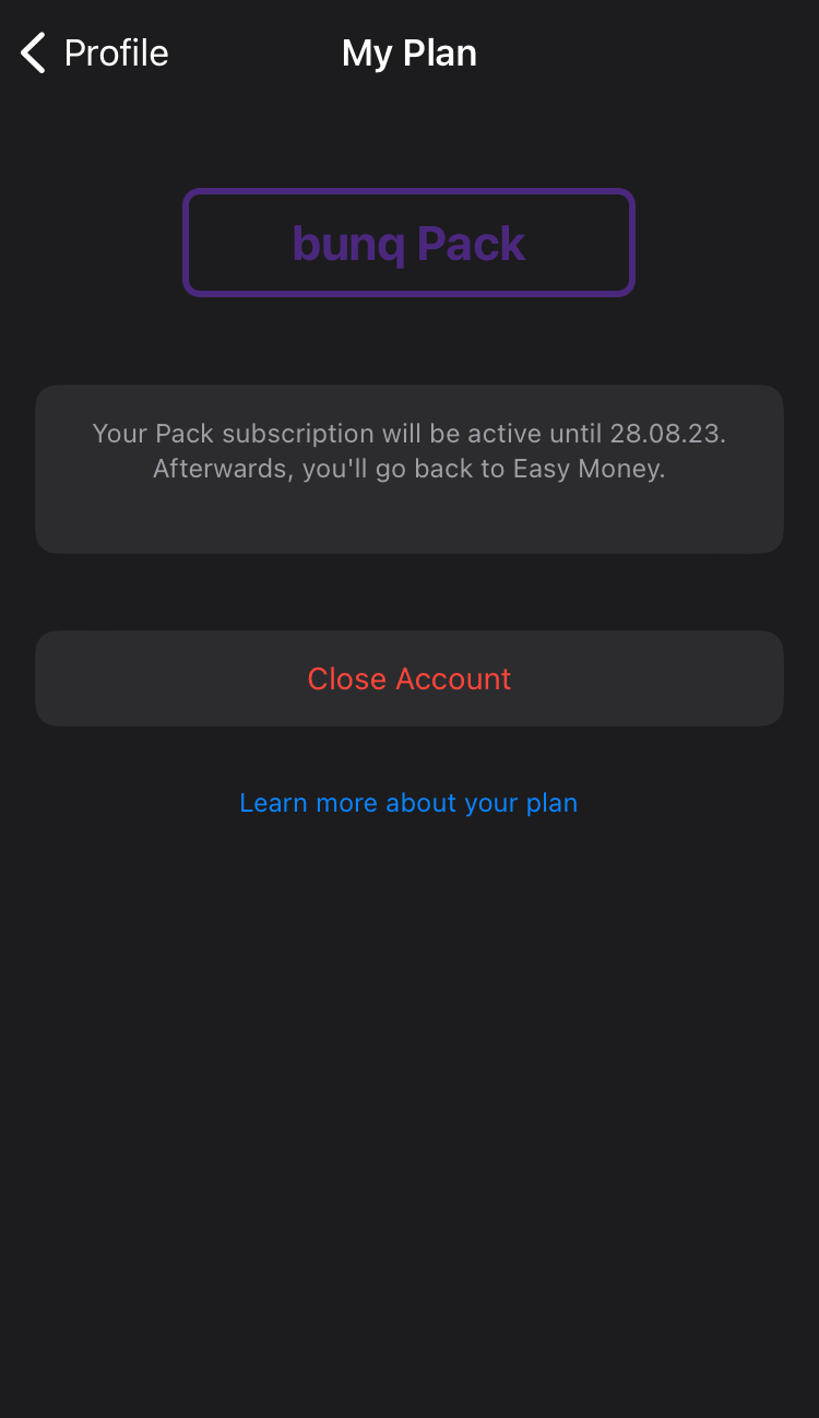 [BUG] Former member of bunq pack cannot change plan for ca. 1 month - bunq Together